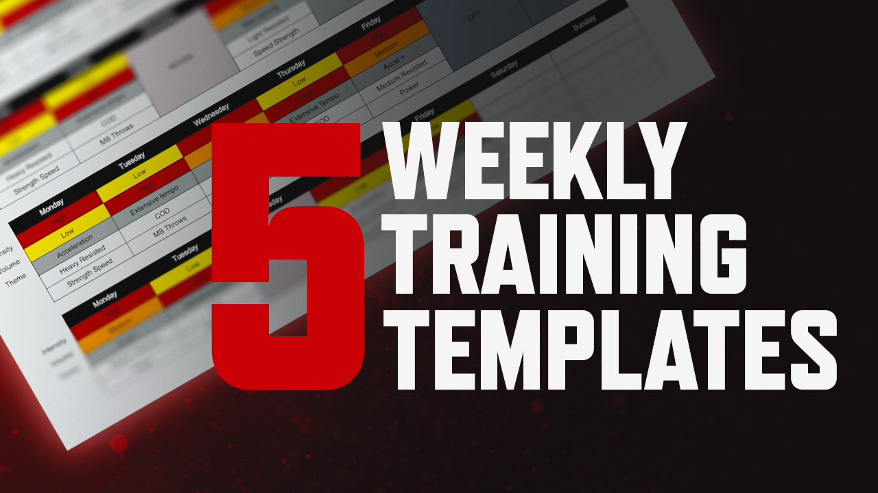 [Download] 5 Weekly Training Templates